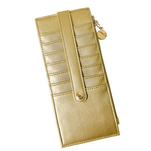 Snap Card Wallet in Gold – Seasons Fashion